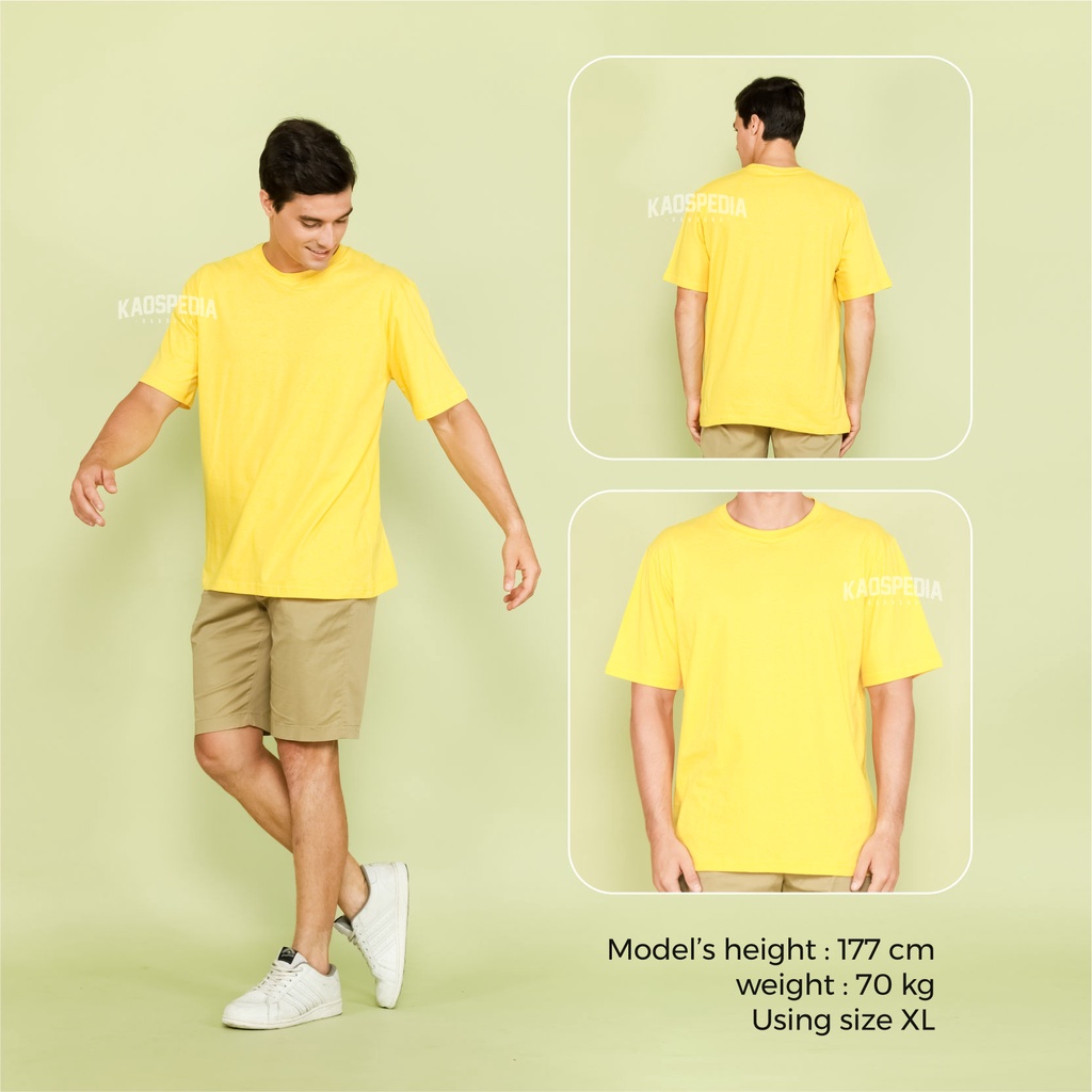 Jual Tebal Kaos Polos Cotton Combed 24s Reaktif Premium Unisex Pria