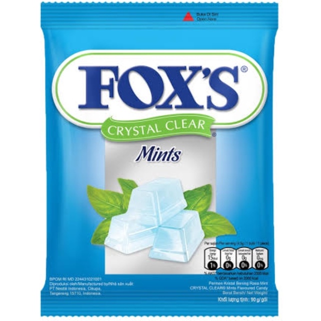 Jual PERMEN FOXS MINT(KEMASAN WARNA BIRU) HARGA BIJIAN MINIMAL 50PCS ...