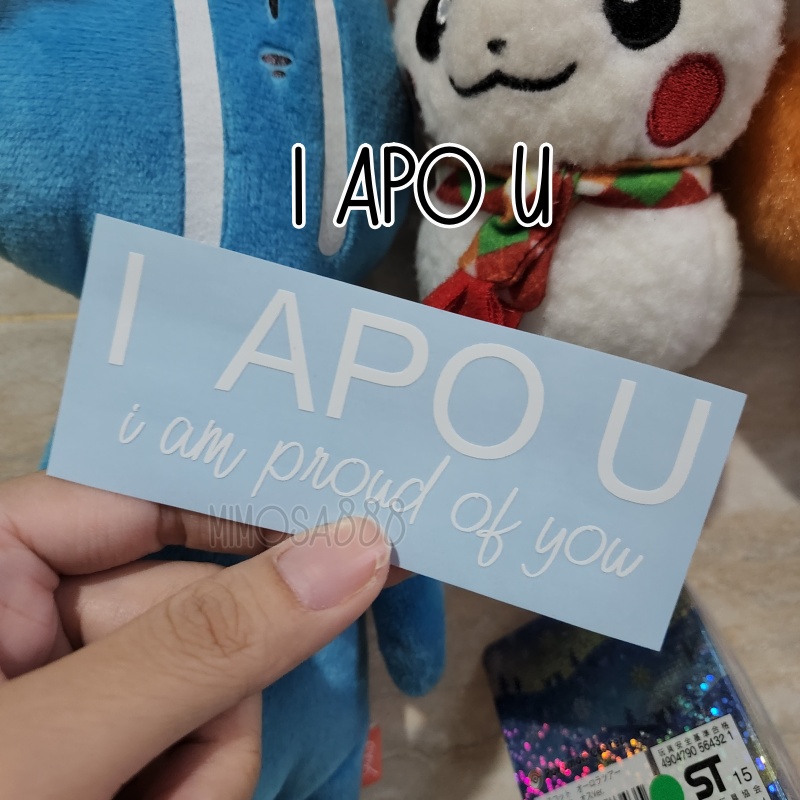 Jual [cutting sticker] Apo Nattawin Wattanagitiphat edition | Shopee ...