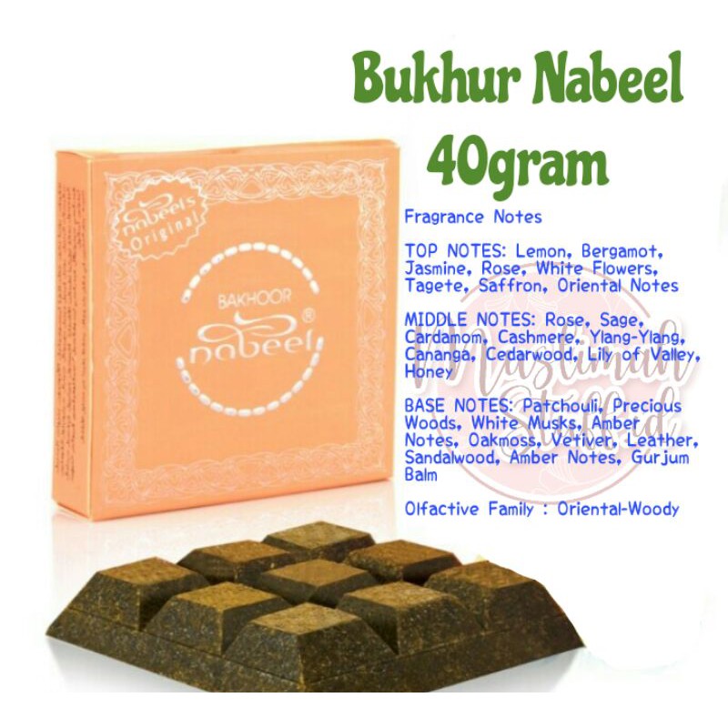 Jual Nabeel Bakhoor / Bukhur / Buhur Dupa Arab Nabeel Kuning Orange ...