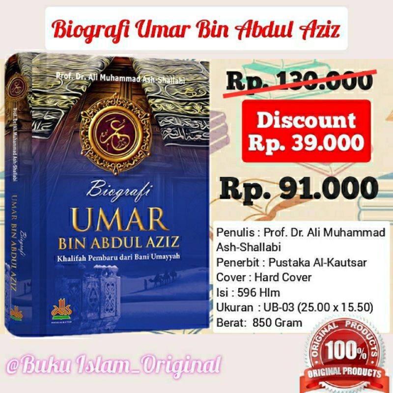 Jual Biografi Umar bin Abdul Aziz | Shopee Indonesia