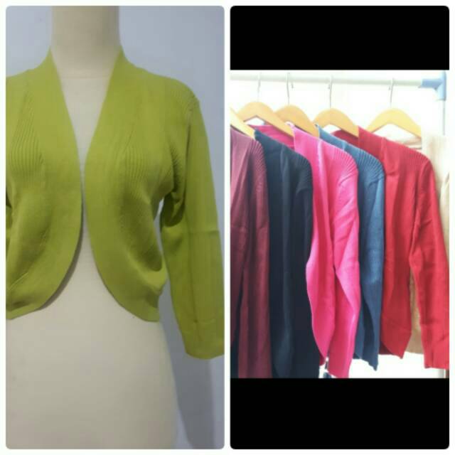 Jual BOLERO RAJUT 2328 POLOS (OUTER RAJUTAN) | Shopee Indonesia