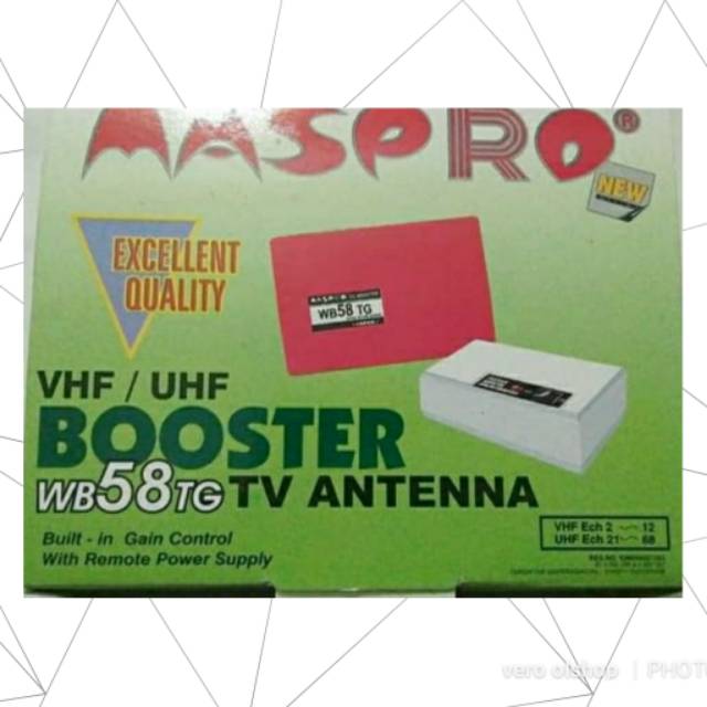 Jual Boster antena atas bawah UHF VHF TV DIGITAL MASPRO TANAKA PENGUAT ...