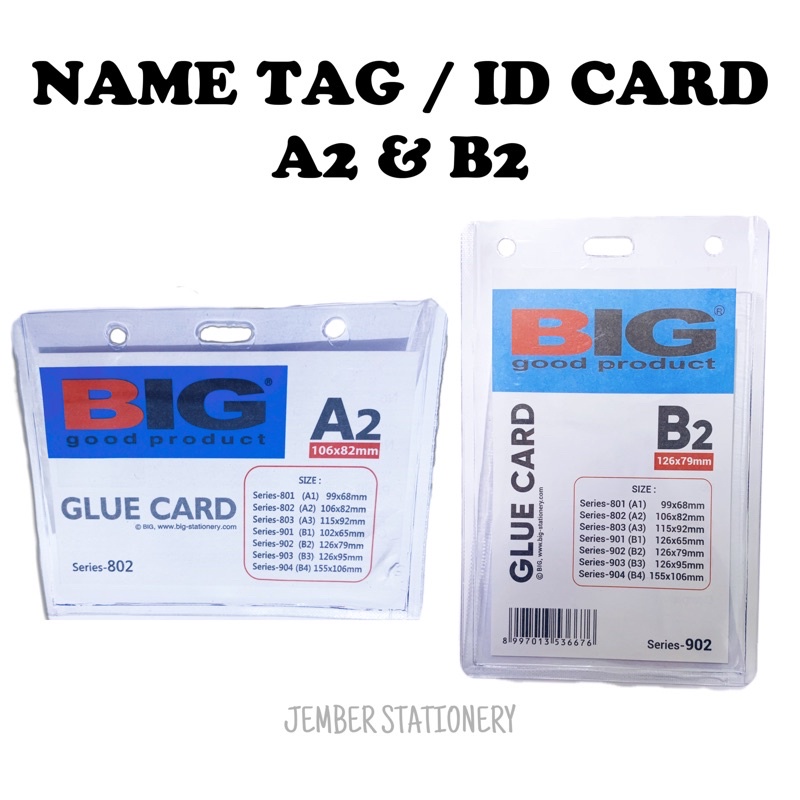 Jual (20pcs) Name Tag A2 B2 ID CARD | Shopee Indonesia