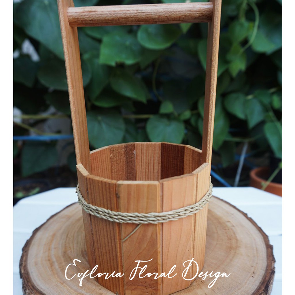 Jual Pot kayu sukulen model timba 8cm | Shopee Indonesia