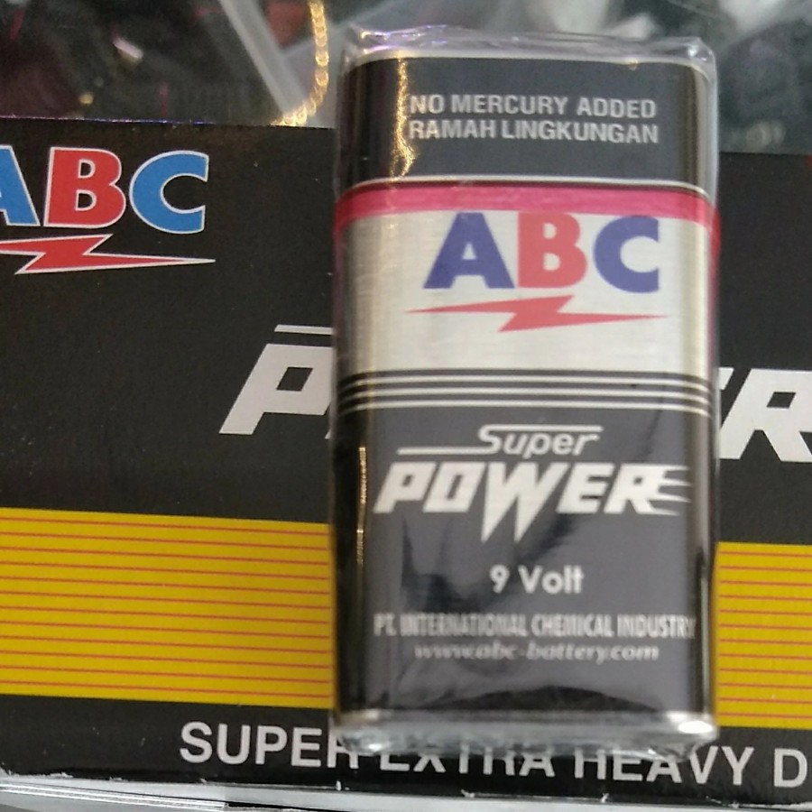 Jual Baterai ABC kotak 9 volt Super Power Battery batre batere 9V 9volt ...