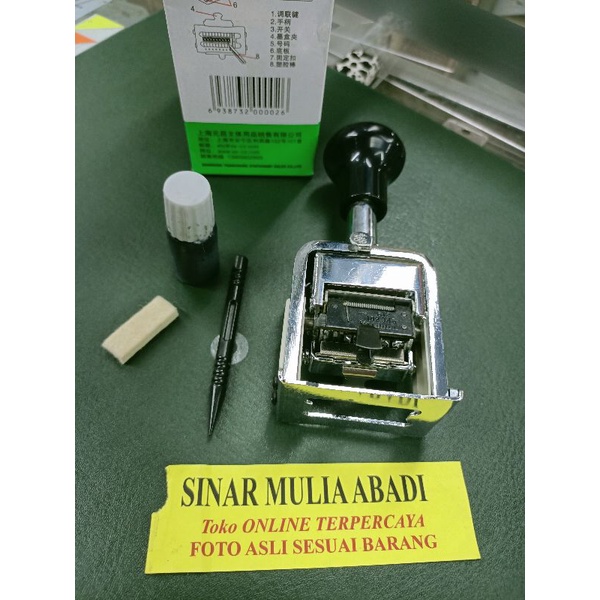 Jual Numerator 6 Digit Stempel Nomor Otomatis Numbering Machine ...