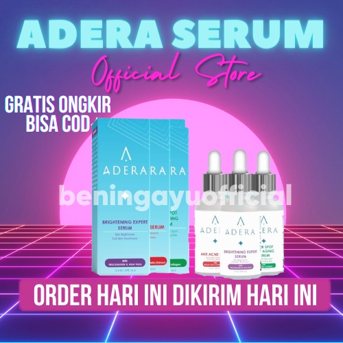 Jual LIVE! COD Adera Face Serum Anti Acne/Jerawat, Dark Spot/Flek Hitam, Brightening/Pemutih ...