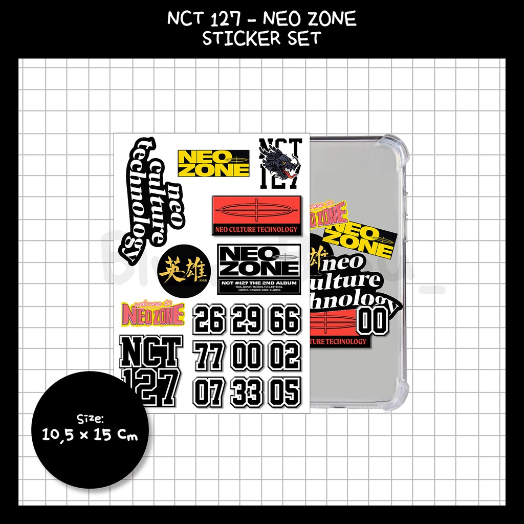 Jual Sticker NCT 127 NEO ZONE | Stiker Nct Sheet | Shopee Indonesia