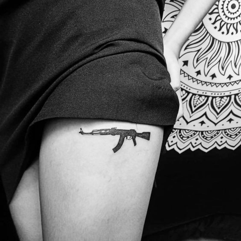 Jual Tato Basic Tahan 5-7 Hari Tato Temporer Tato pistol Tato senjata ...