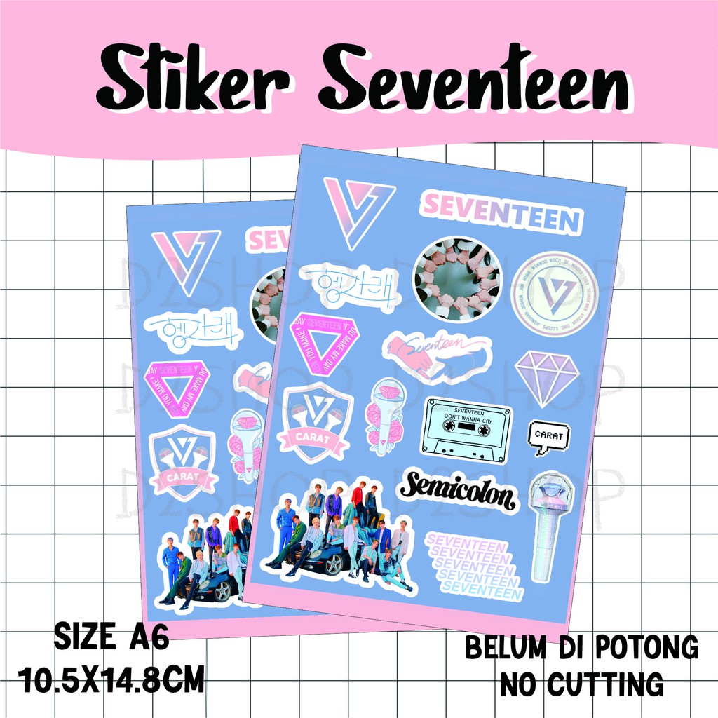 Jual Stiker Sticker Seventeen Carat 17 | Shopee Indonesia