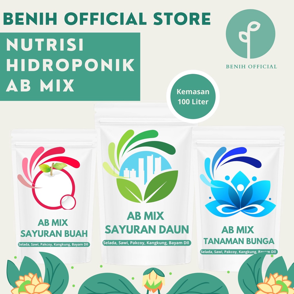 Jual BENIH OFFICIAL STORE Nutrisi Hidroponik AB Mix GoodPlant Pekat ...