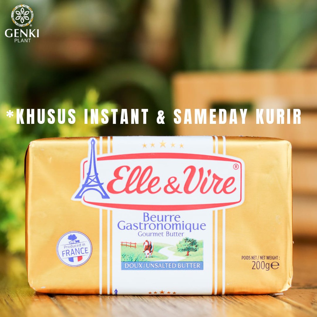 Jual Elle & Vire Unsalted Butter Packet - 200 g | Shopee Indonesia