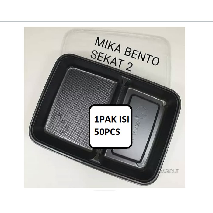 Jual MIKA BENTO / BOX KOTAK MAKAN TRAY BENTO SEKAT 2 + TUTUP HARGA ...