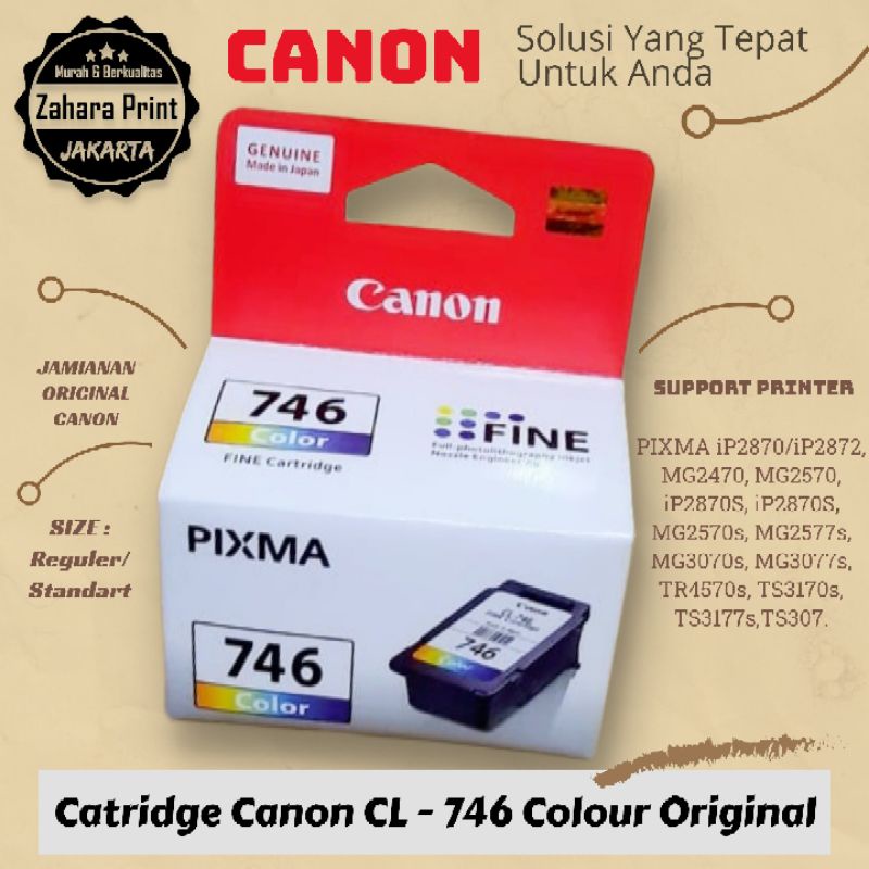 Jual Catridge Canon CL 746 Colour for iP2870, MX497, TR4570s, MG2570 ...