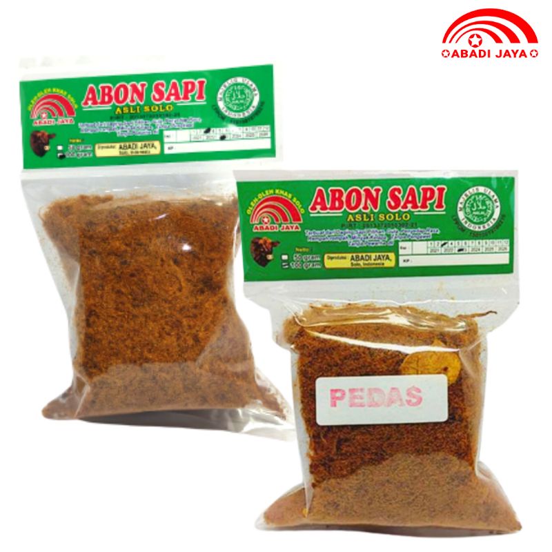 Jual Abon Sapi Asli Manis dan Pedas (250gr) | Shopee Indonesia