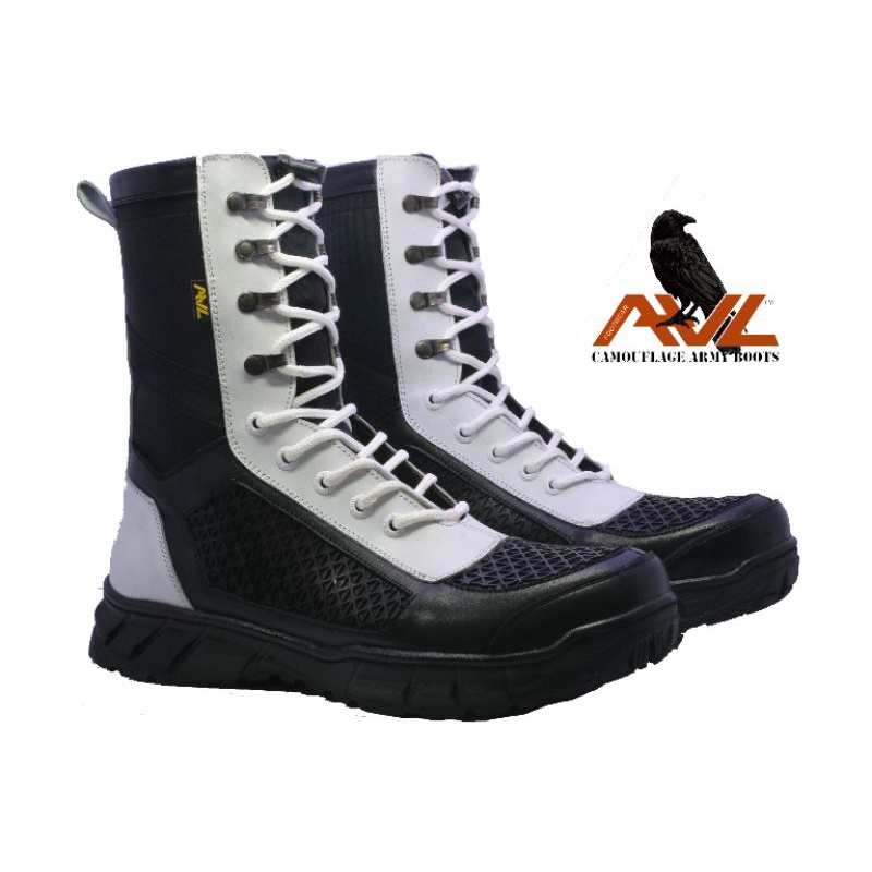Jual AWL FOOTWEAR Sepatu pdl provost polri terbaru model jaring tawon ...