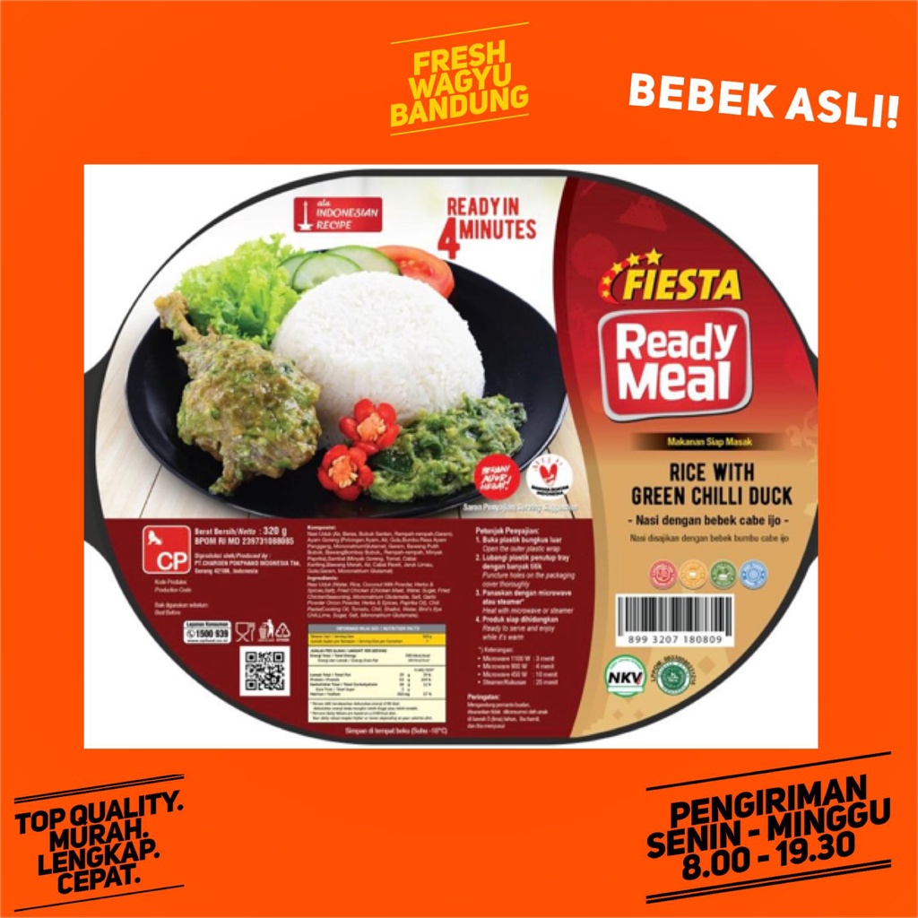 Jual FIESTA READY MEAL NASI BEBEK CABE IJO Rice Green Chilli Duck | Shopee Indonesia
