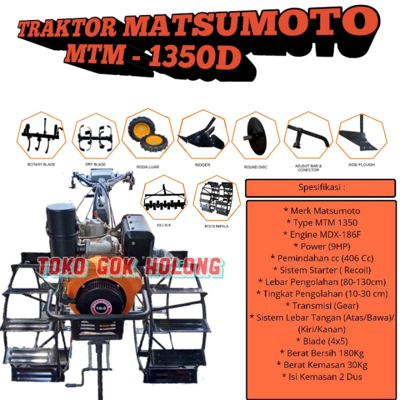 Jual Traktor Matsumoto MTM 1350D solar | Shopee Indonesia