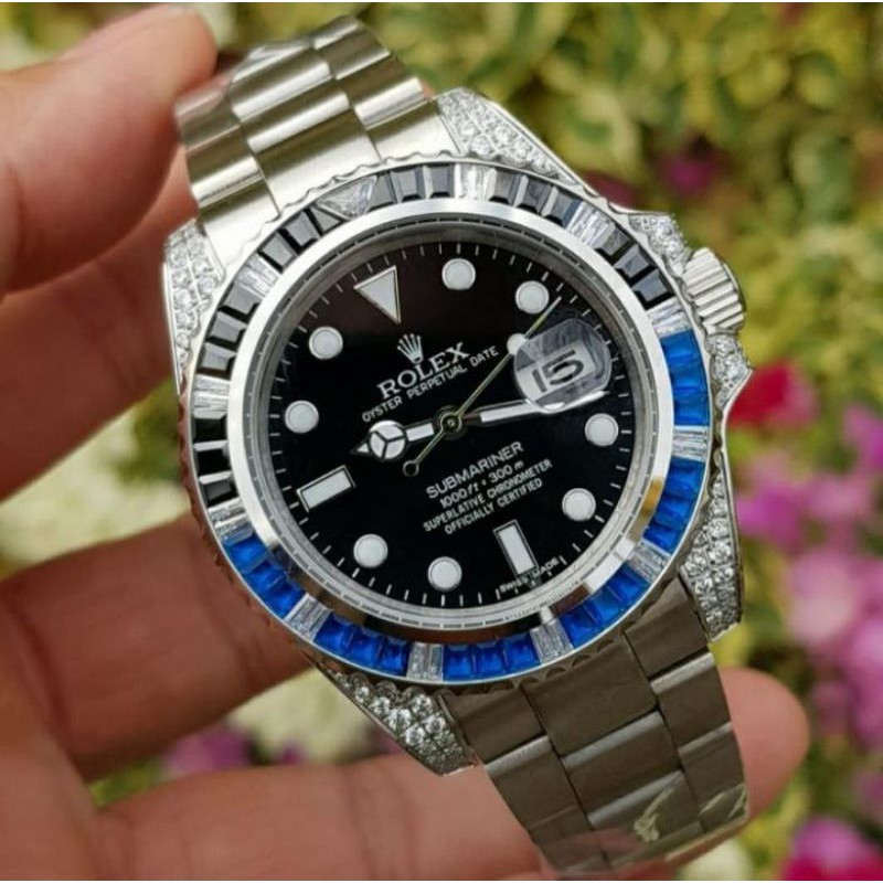 Jual Jam Tangan Merek Rolex Submariner Sultan Sulthan Silver Automatic ...