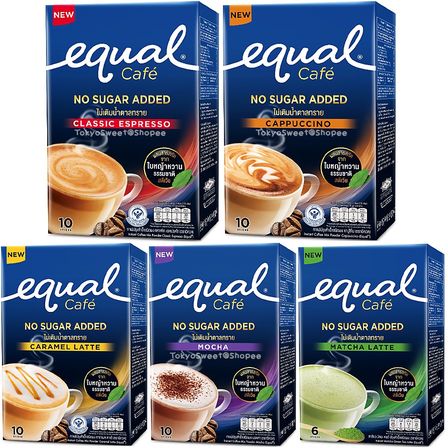 Jual [Harga Satuan/Per Sachet] Equal Cafe No Sugar Added/ Kopi Diet ...