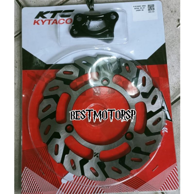 Jual PIRINGAN CAKRAM DEPAN KTC KYTACO ORIGINAL NMAX-AEROX 155 245MM PN-07 PLUS BRACKET | Shopee ...