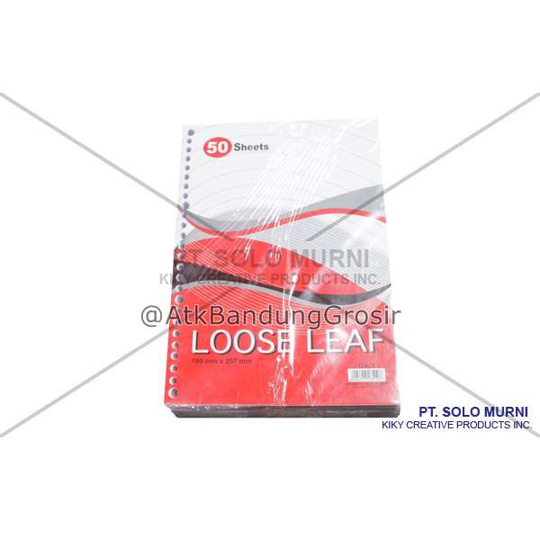 Jual Kertas Binder Loose Leaf Kiky A5 50 lembar Refill kertas Binder ...