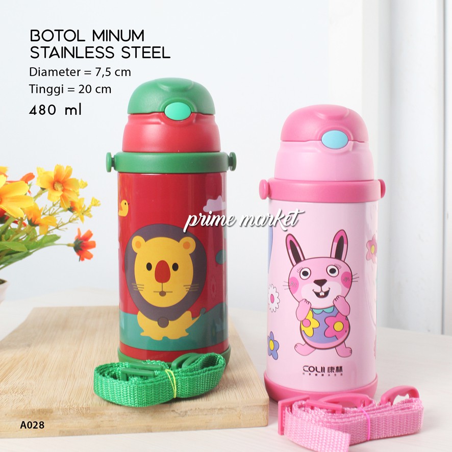 Jual Botol Minum Anak Stainless Steel Karakter / Botol Minum Anak Lucu ...