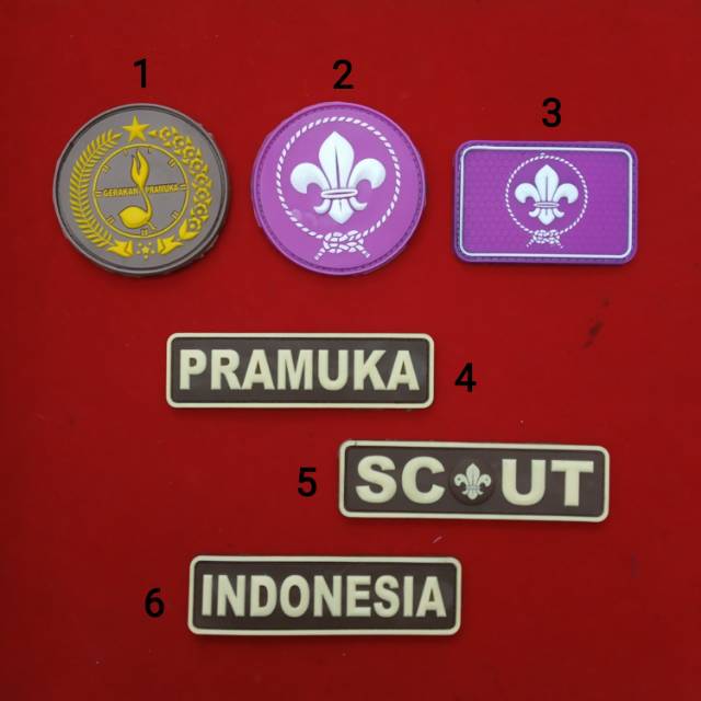 Jual Patch Rubber LOGO PRAMUKA / SCOUT / PRAMUKA INDONESIA / Tempelan ...