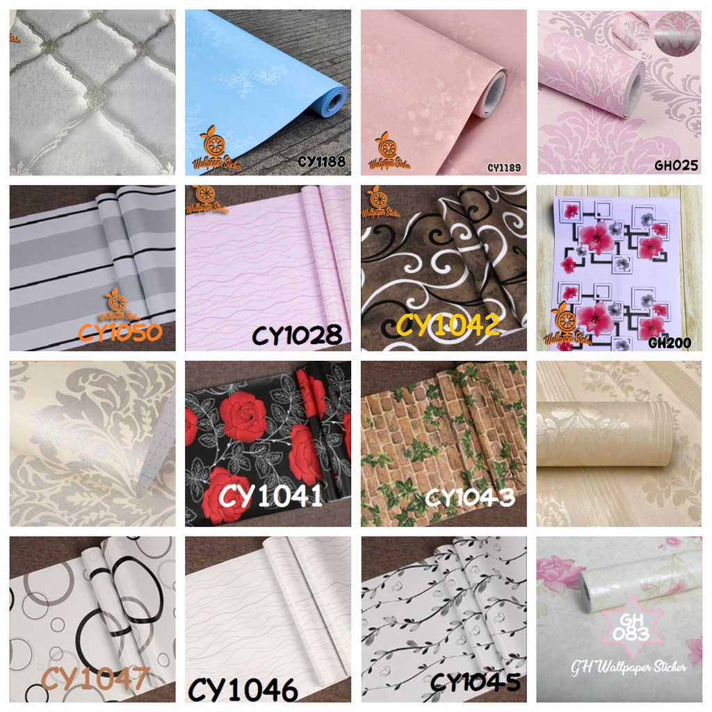 Jual Wallpaper Dinding Bermotif Elegant Wallstiker Uk 45cm x 8 meter Wallpaper Kamar High ...