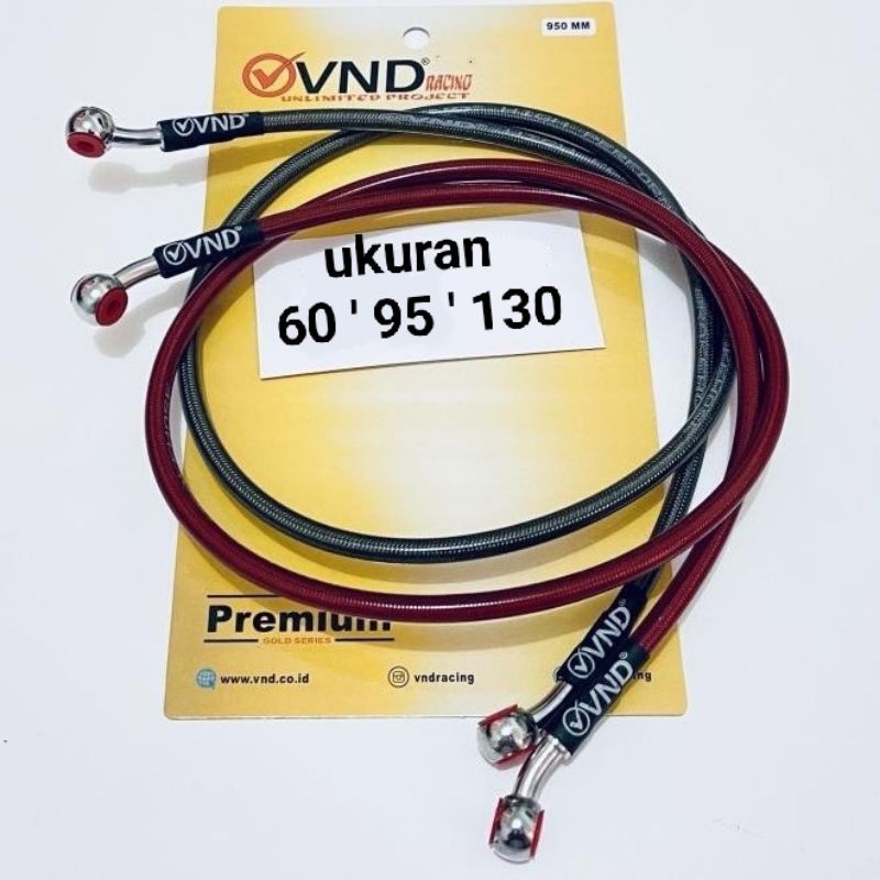 Jual $ selang rem premium black karbon VND tali rem cakram 600mm ...