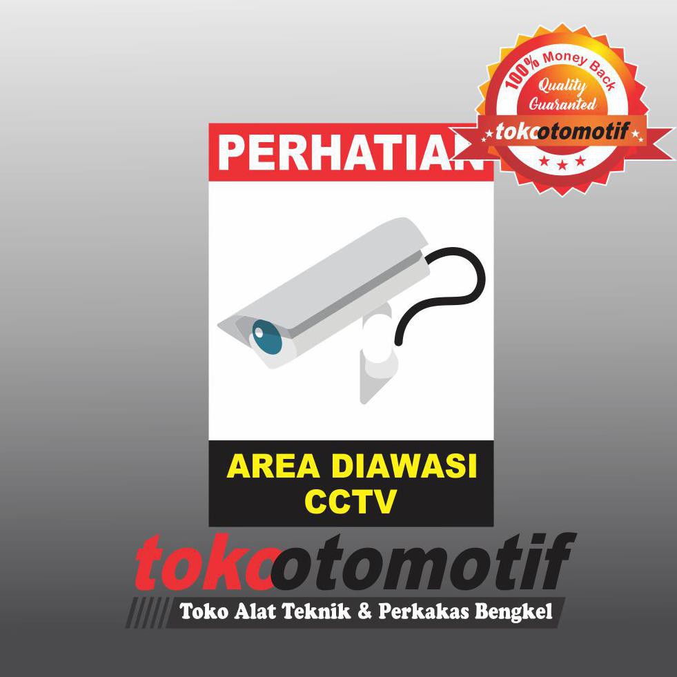 Jual Sticker Safety Sign K3 Area Diawasi CCTV Original | Shopee Indonesia