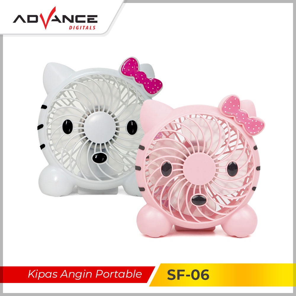 Jual Advance Kipas Angin Mini Kipas Portable USB Karakter Hello Kity ...