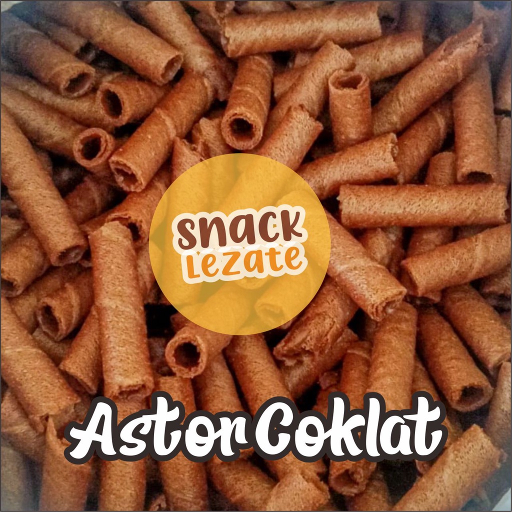 Jual Sedap snack- Astor Mini Coklat 250gr / Wafer Roll Kiloan Astor ...