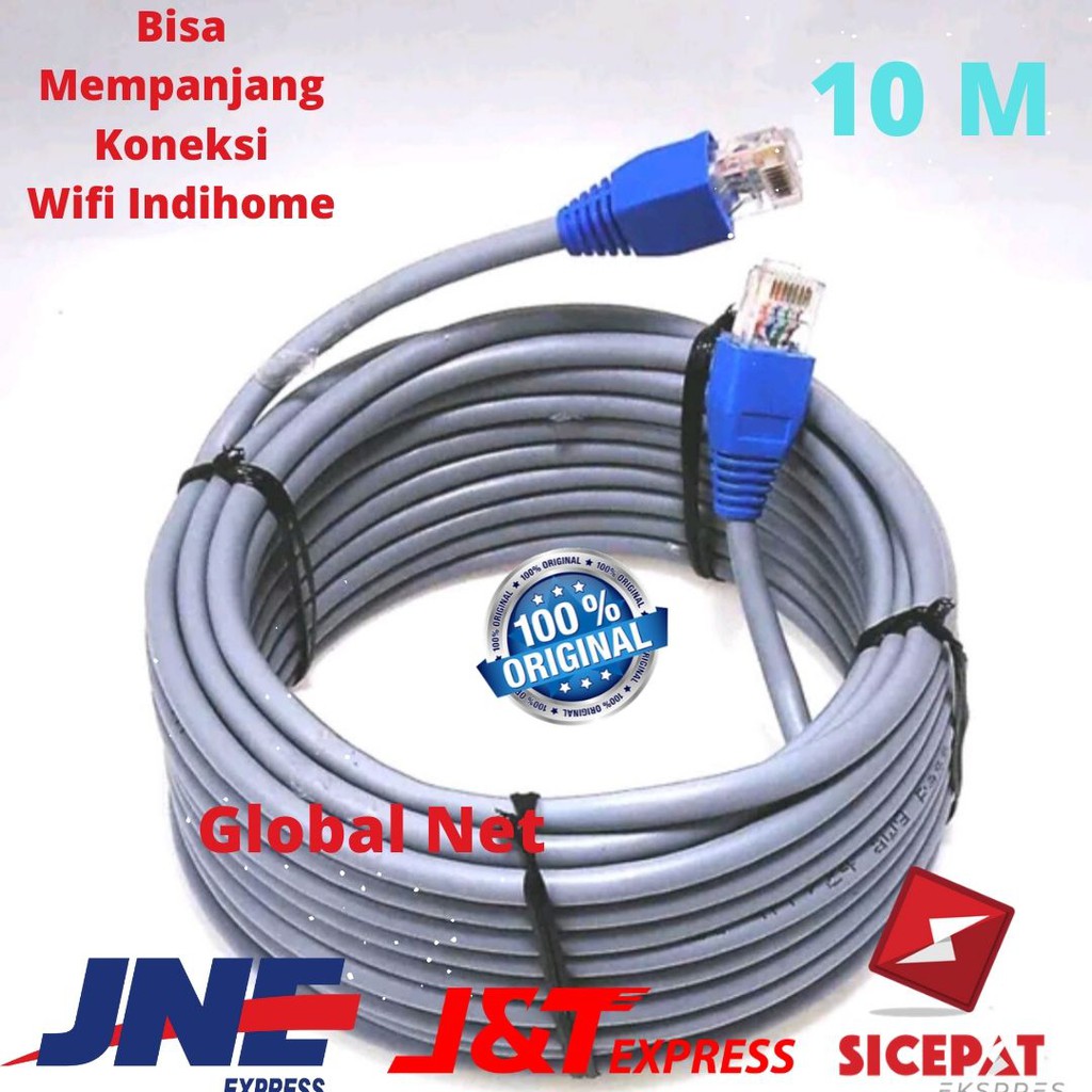 Jual Kabel LAN 10 Meter Cat5E 10 Meter 10M UTP Cable 10 M | Shopee ...