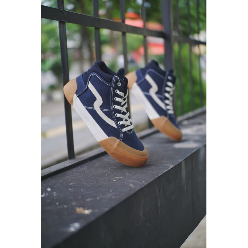 Jual Patrobas Cloud High Original Sepatu Local Brand Indonesia - Navy ...