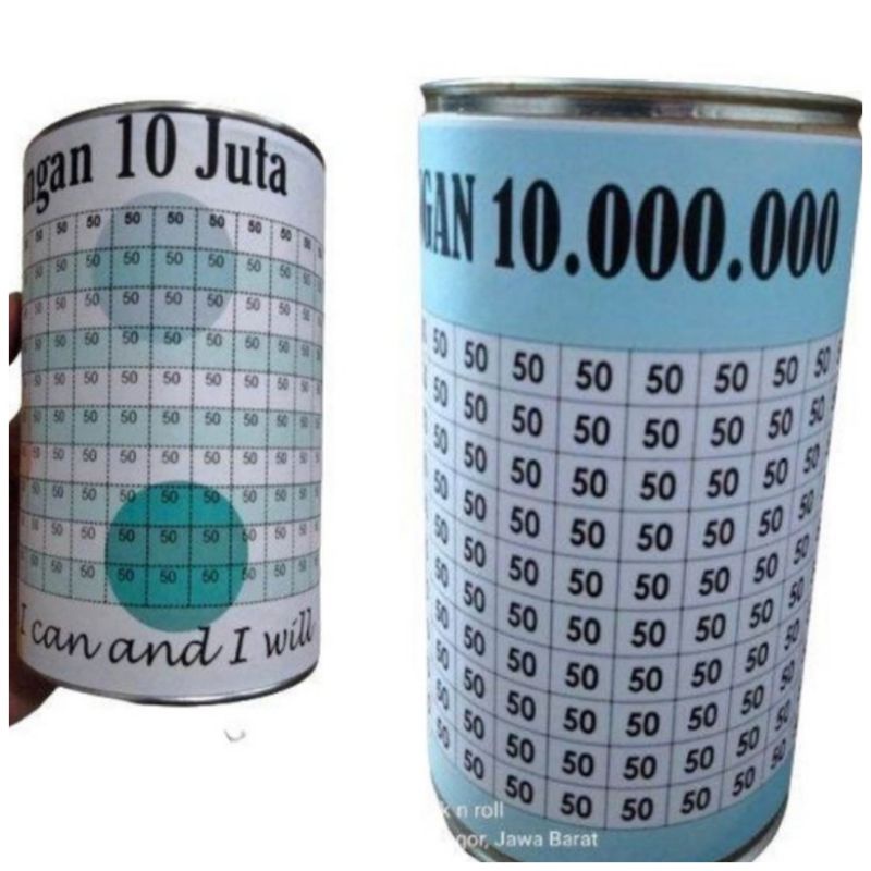 Jual Celengan Target 10 Juta 50 Rb / Celengan Viral Tiktok | Shopee ...