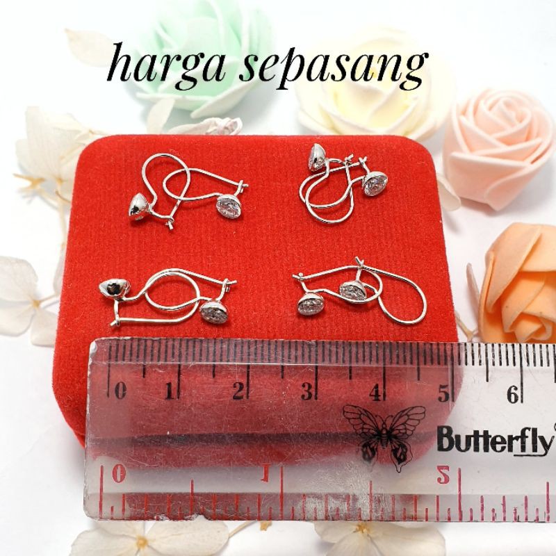 Jual Anting Perak Asli 925 Lapis Emas Putih - Perhiasan Anting Anak Anak Silver 925 | Shopee ...