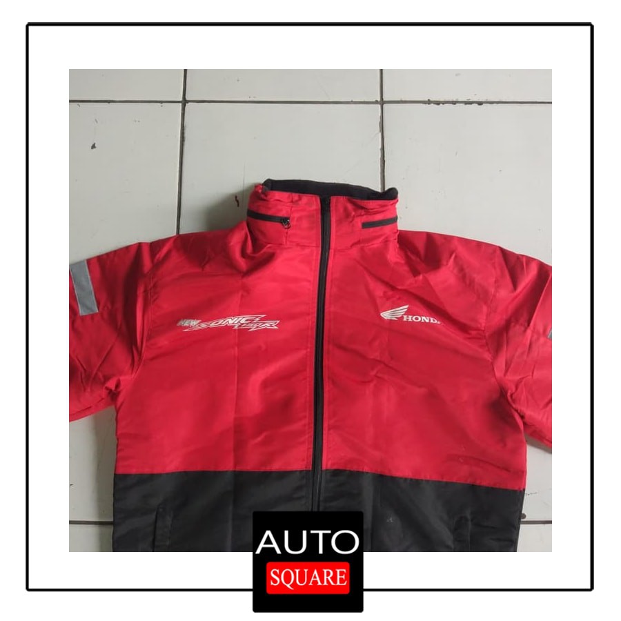 Jual (DISKON) Jaket Motor Honda Original Sonic Premium - Merah XL ...