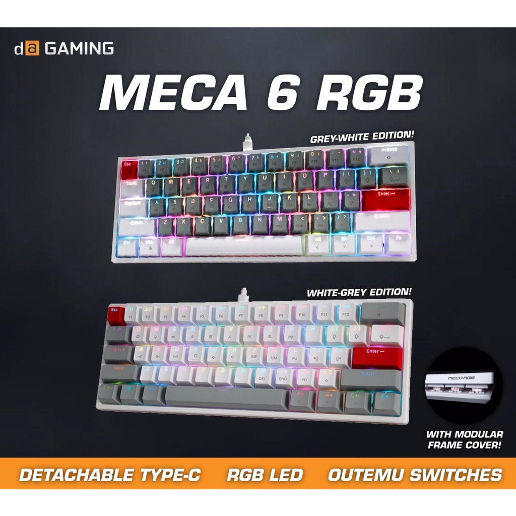 Jual DIGITAL ALLIANCE MECA 6 RGB 60% LAYOUT RGB MECHANICAL GAMING ...