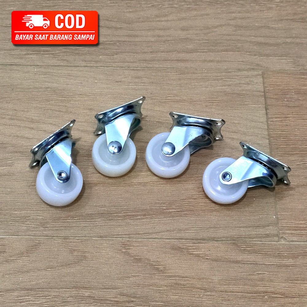 Jual RODA NILON 1 INCH RUSH SIZE 25 MM ( JUAL 1 SET = 4 PCS ) | Shopee ...