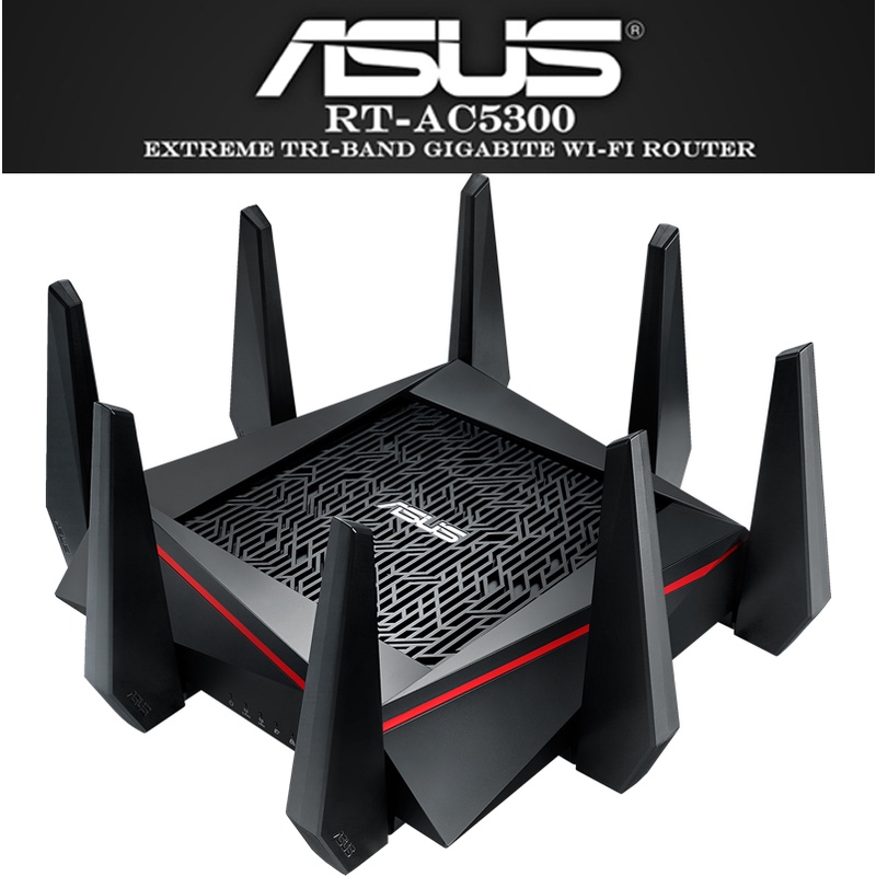 Jual Asus RT-AC5300 Extreme Tri-Band Gigabite Wi-Fi Router With DD-WRT ...