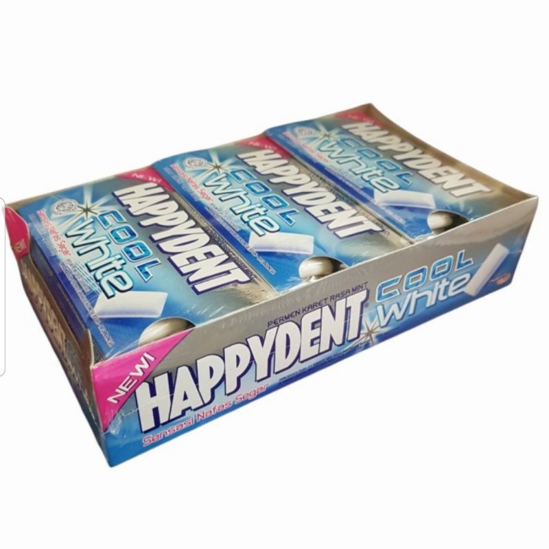 Jual PERMEN HAPPYDENT COOL WHITE 15 BLISTER (1 BOX) | Shopee Indonesia