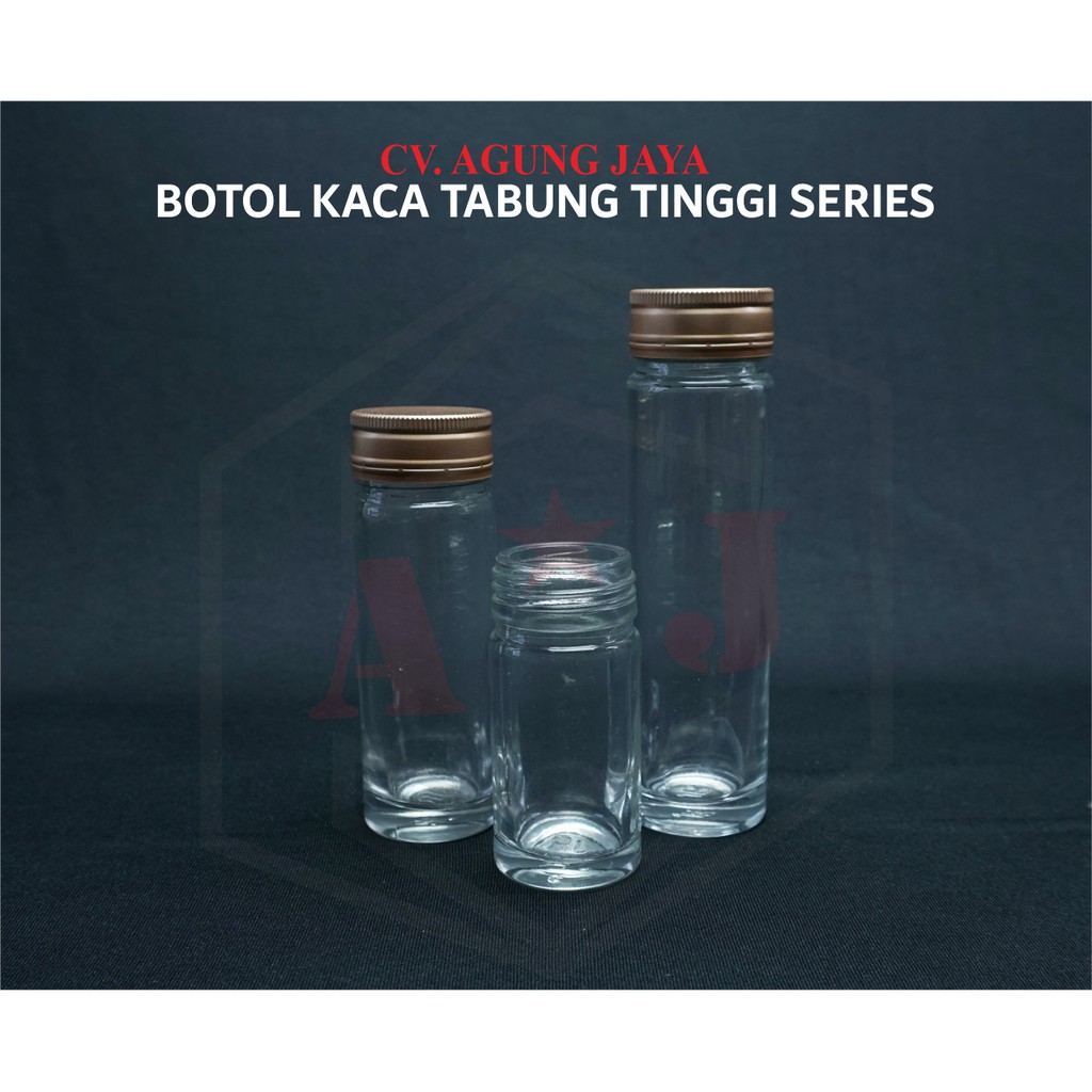 Jual Botol Kaca Tabung/ Botol Kaca Tabung Tinggi/ 40 Ml/ 75 Ml/ 100 Ml ...