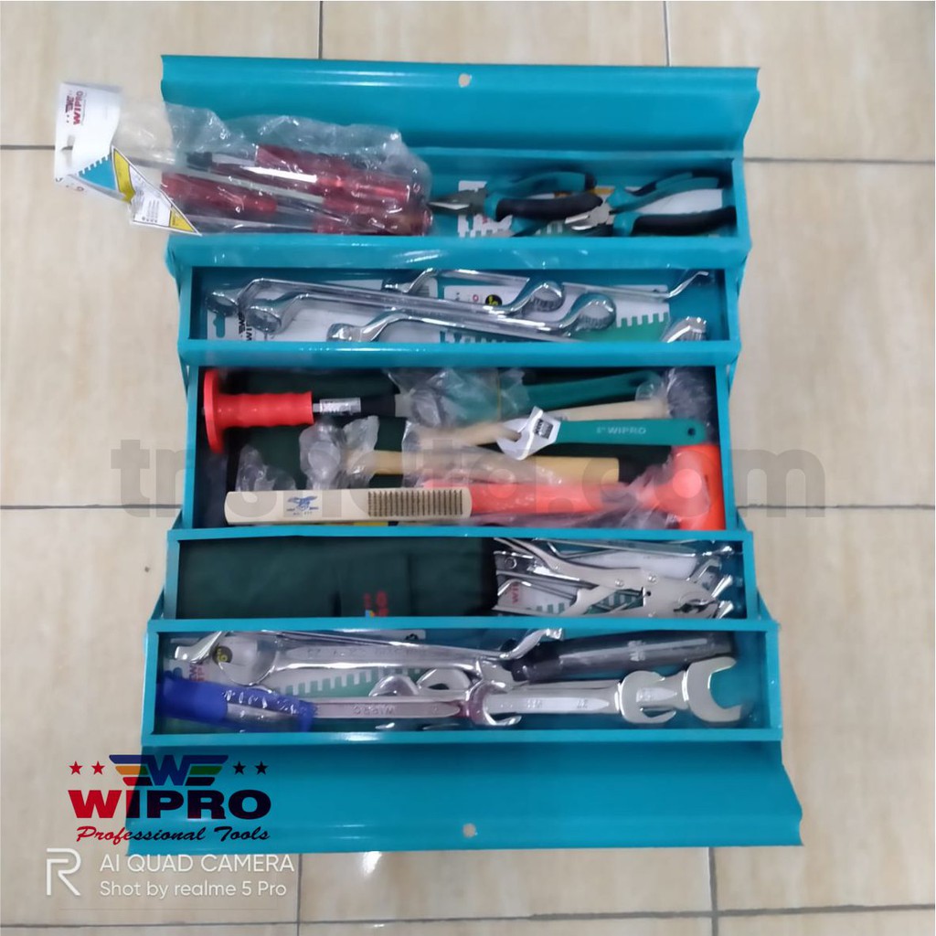 Jual TOOL BOX KIT 3 SUSUN WIPRO KOMPLIT TS075 | Shopee Indonesia