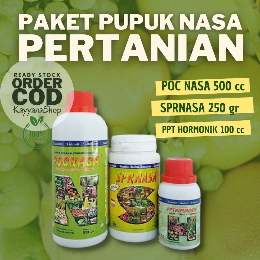 Jual Paket Pertanian Pupuk Organik Nasa SUPERNASA POC NASA HORMONIK ...