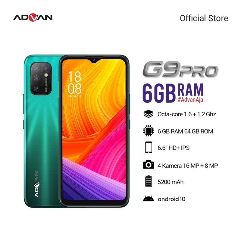Jual ADVAN G9 PRO 6/64 GARANSI RESMI | Shopee Indonesia