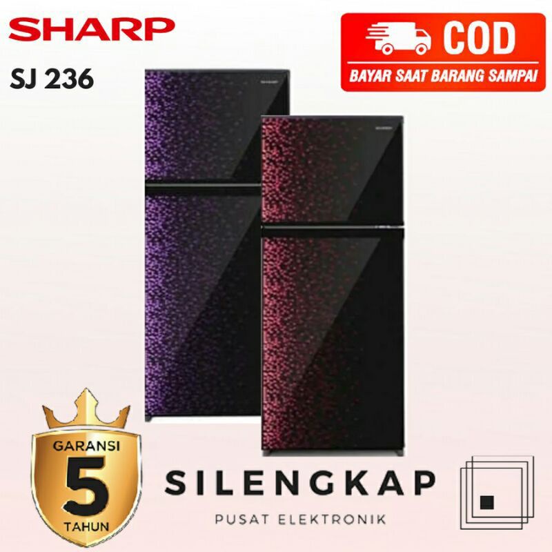 Jual LEMARI ES 2 PINTU SHARP SJ 236 MG KULKAS SHARP 2 PINTU SJ236MG GB GR | Shopee Indonesia