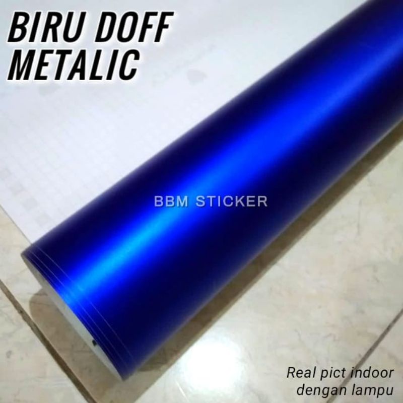 Jual Stiker Metalik Doff Biru skotlet motor metallic | Shopee Indonesia