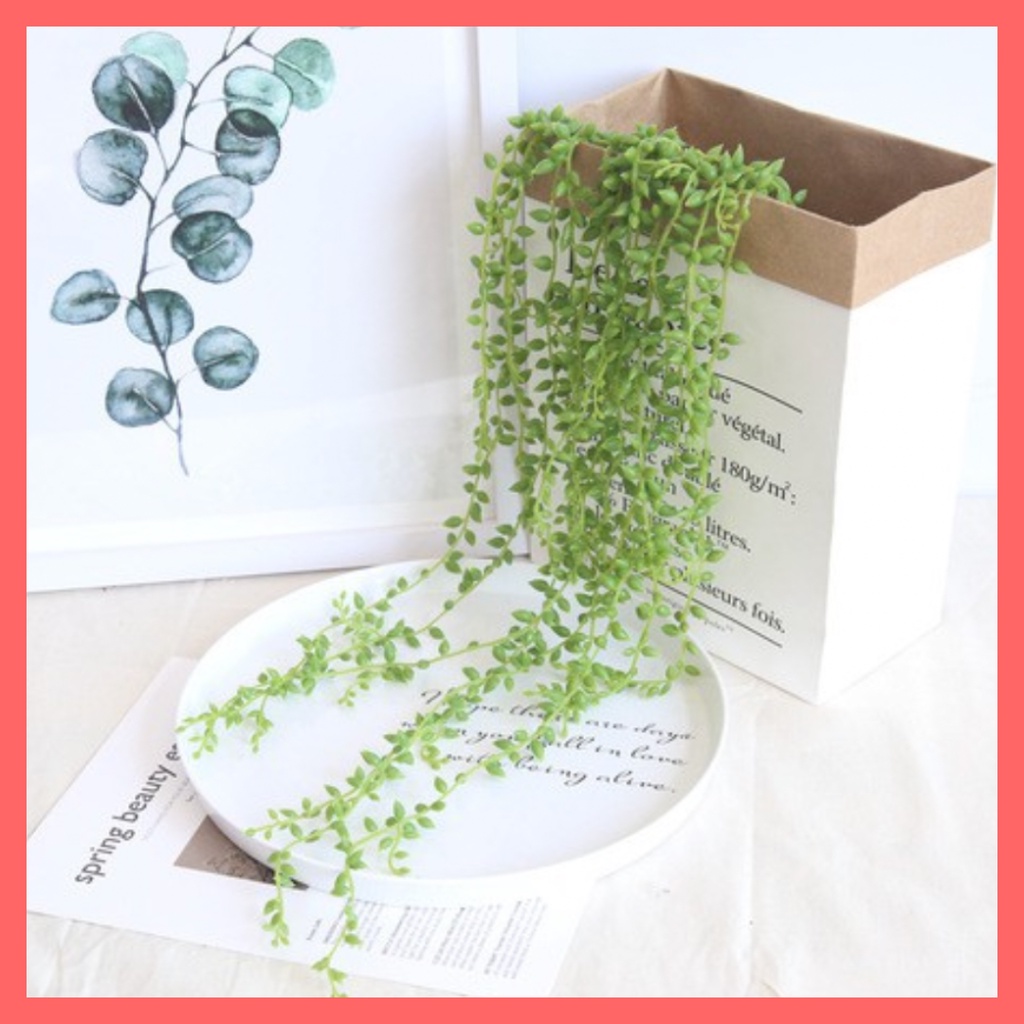 Jual Daun Juntai Tear of Love Motif Melinjo Plastik Tanaman Hias Indoor ...